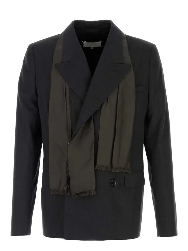 MAISON MARGIELA Wool Blazer - Black