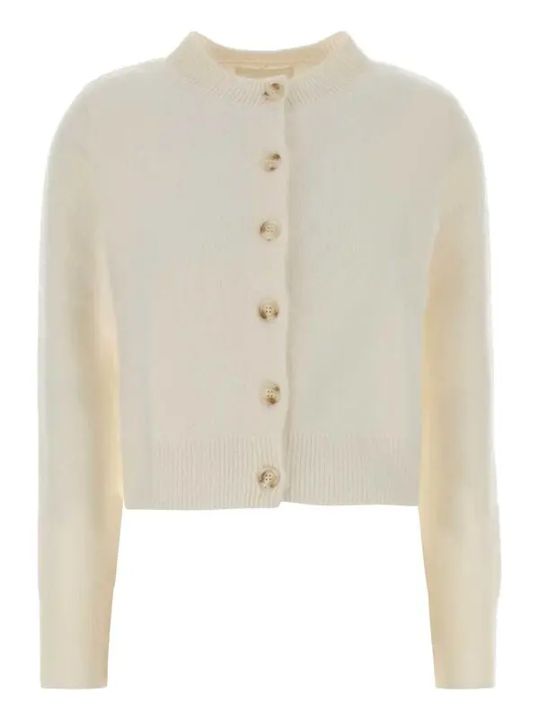 LISA YANG Ivory Cashmere Azalea Cardigan - White