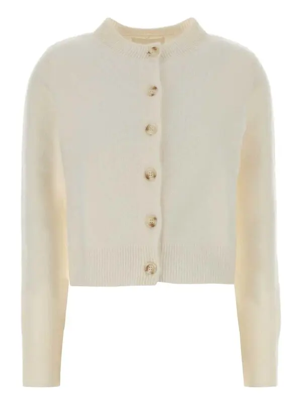 LISA YANG Ivory Cashmere Azalea Cardigan - White
