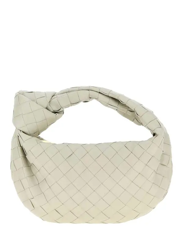 Bottega Veneta Chalk Nappa Leather Mini Jodie Handbag - White