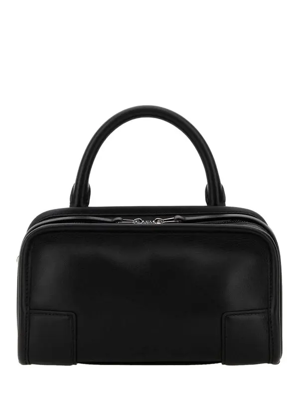 Loewe Leather Mini Amazona Handbag - Black