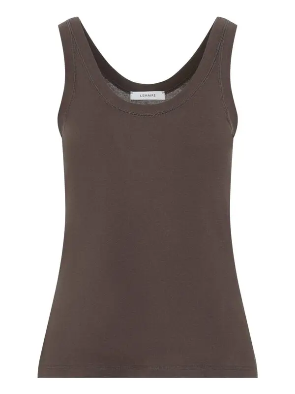 LEMAIRE Ribbed Tank Top - Gray