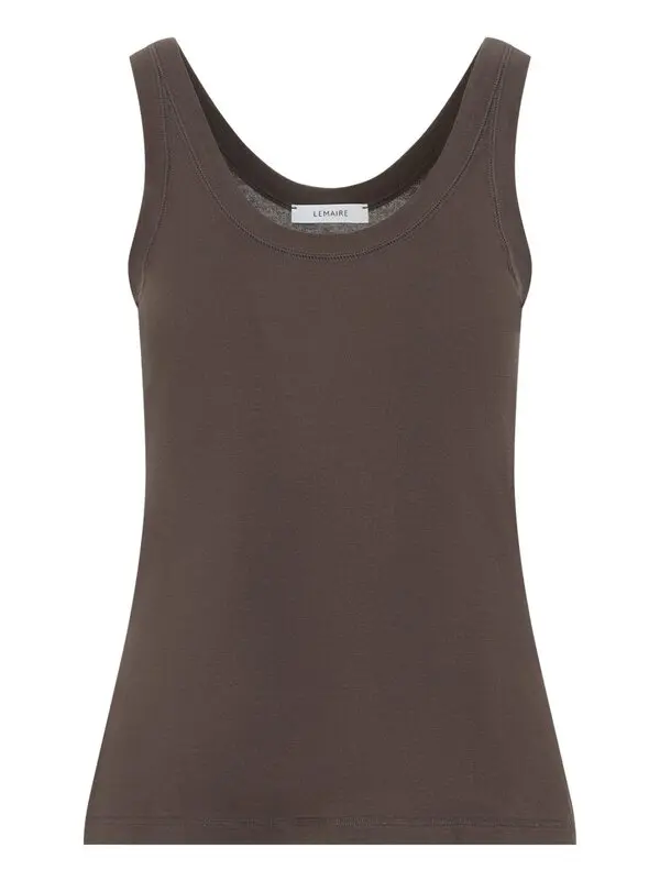 LEMAIRE Ribbed Tank Top - Gray