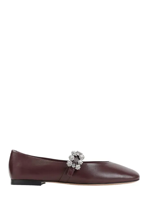 ROGER VIVIER Mini Flowers Srass Ballerina - Red