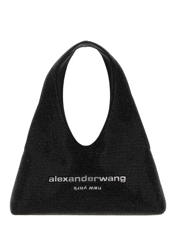 Alexander Wang Embellished Fabric Mini Pike Handbag - Black