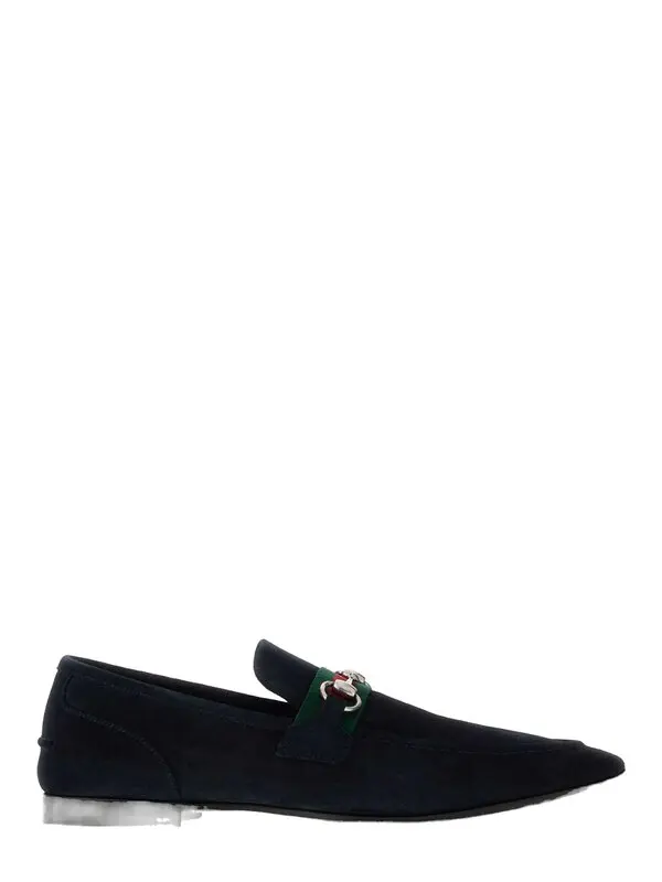 Gucci Dark Suede Come Loafers - Blue
