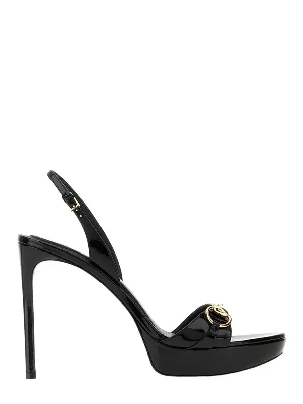 Gucci Leather Donna Sandals - Black