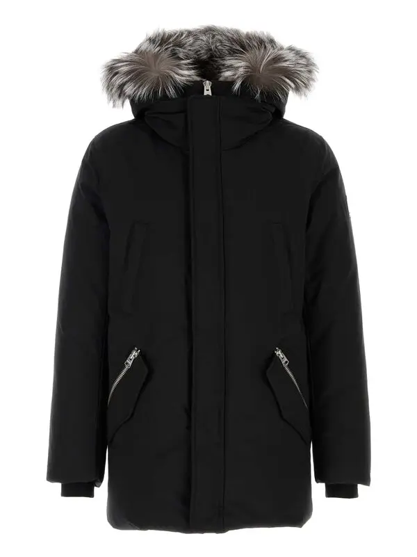 Mackage Nylon Blend Edward Down Jacket - Black