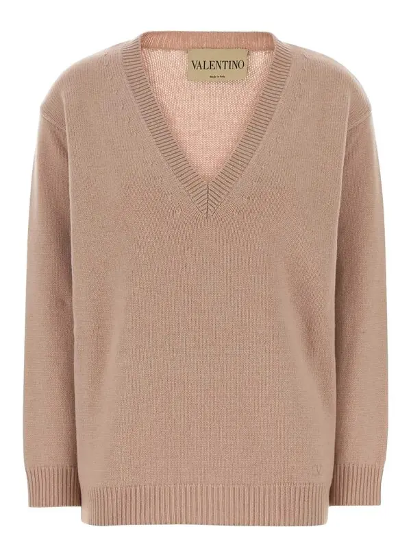 Valentino Garavani Powder Cashmere Oversize Sweater - Pink