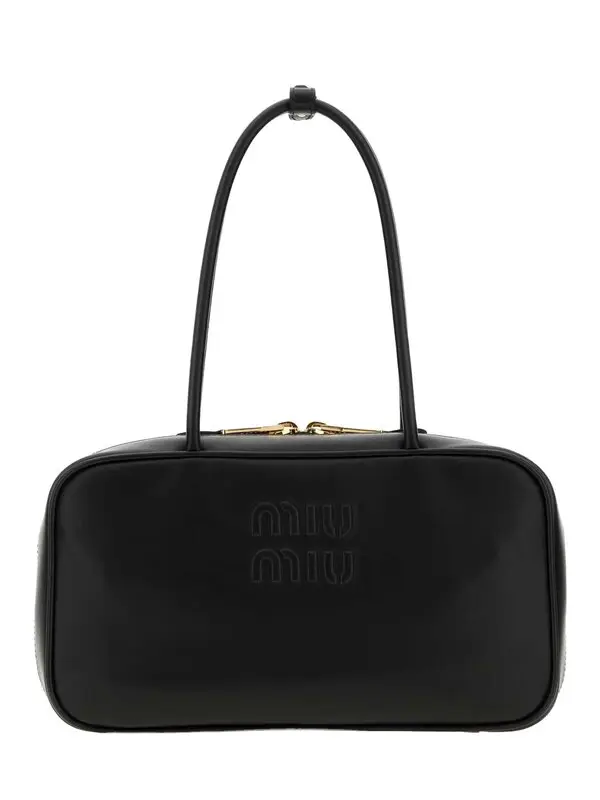 Miu Miu Leather Shoulder Bag - Black