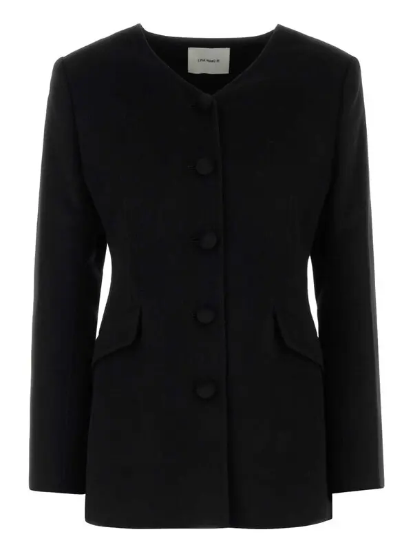 LISA YANG Wool Blend Blazer - Black