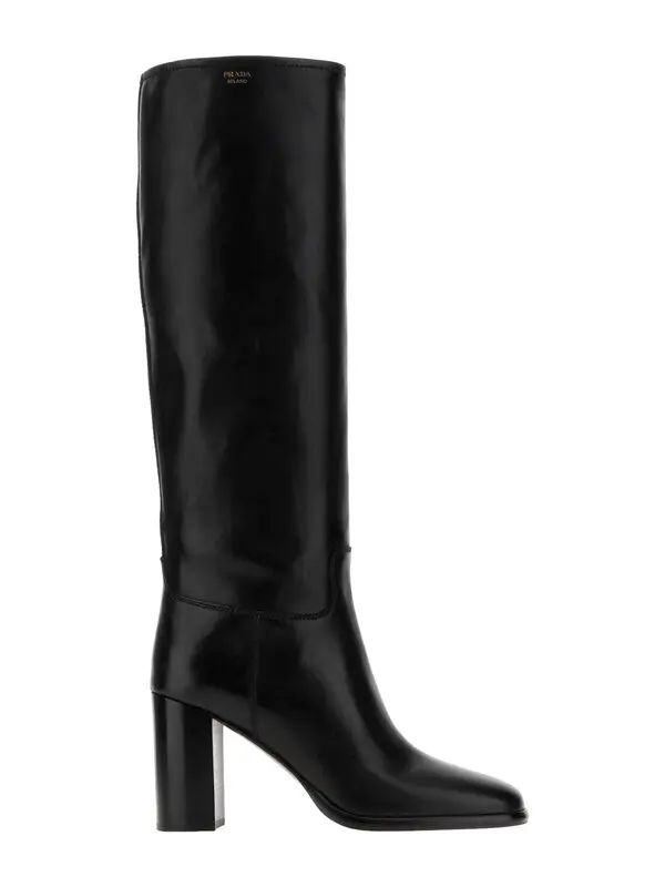 Prada Leather Boots - Black