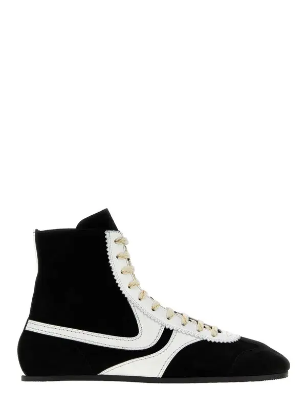 Dries Van Noten Suede Sneakers - Black