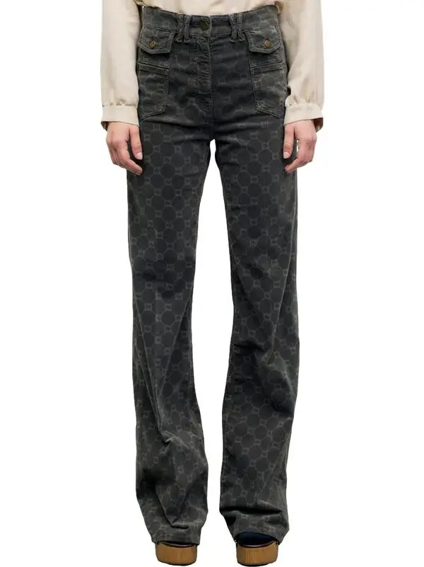 Gerard Darel High-rise Wide-leg Jeans - Charcoal