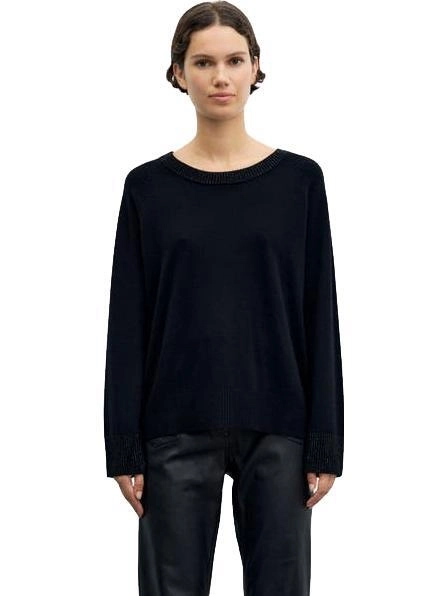 Gerard Darel Rei Embellished Cuff Knit Jumper - Black