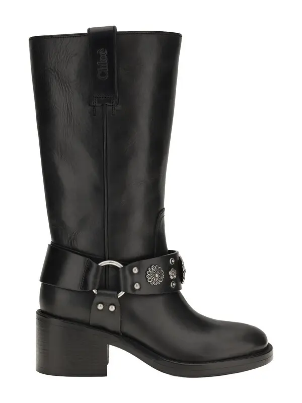 Chloé Dakota Buckle Knee-high Boots - Black