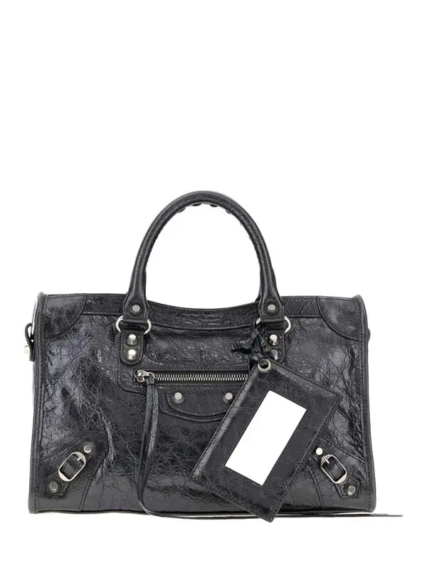Balenciaga Leather Small Le City Handbag - Silver