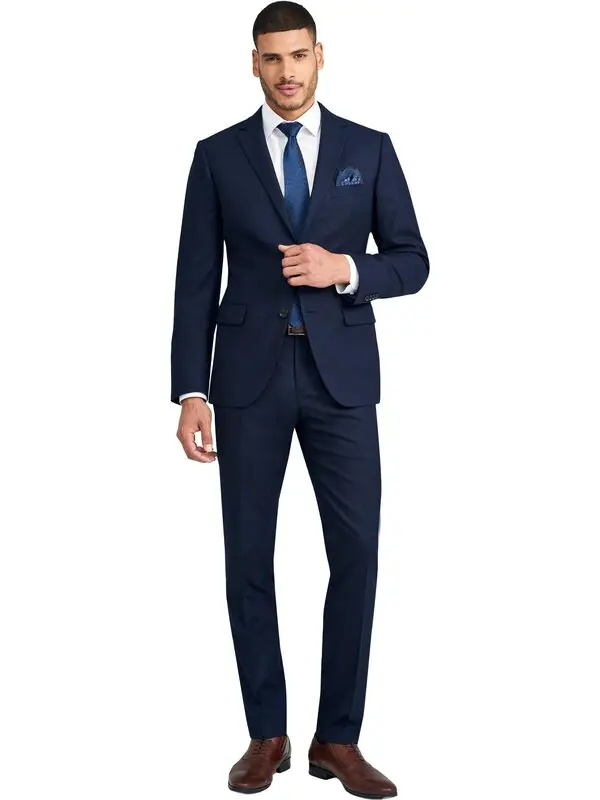 INDOCHINO Hayward Flannel Blazer - Navy