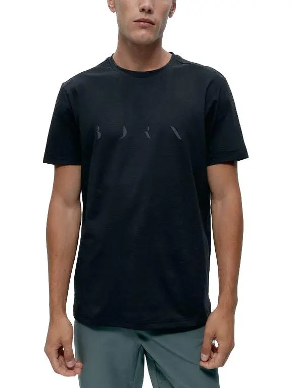 BORN LIVING YOGA Melville Performance Sports T-shirt - Black