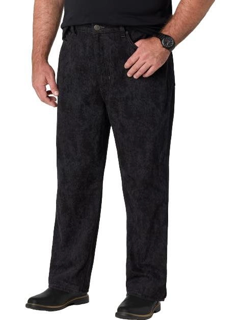 TRUE NATION BY DXL Big & Tall Ink Wash Loose-fit Jeans - Shadow Ink