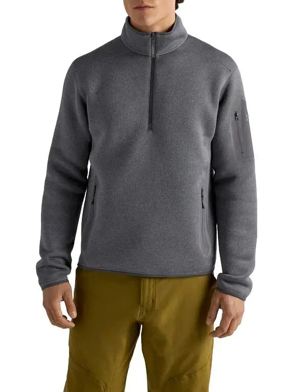 Arc'teryx Covert Half Zip Fleece Pullover - Void Heather