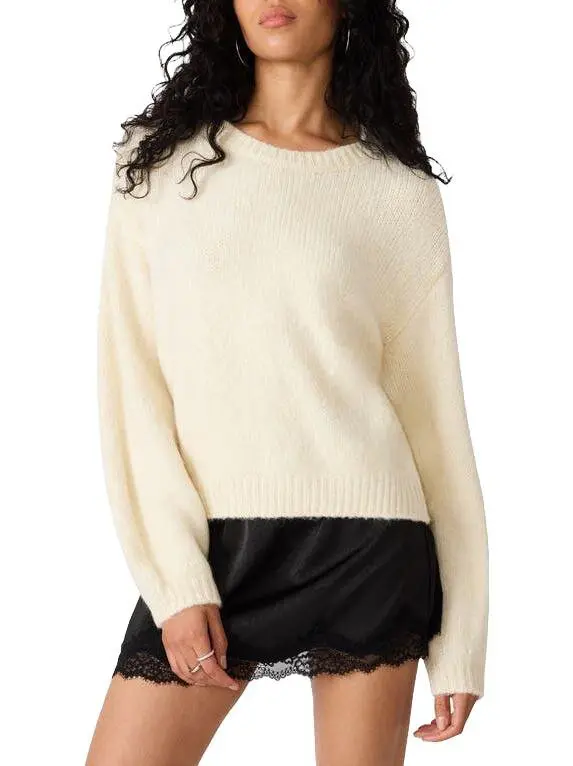 Steve Madden Carmen Crewneck Sweater - Cream