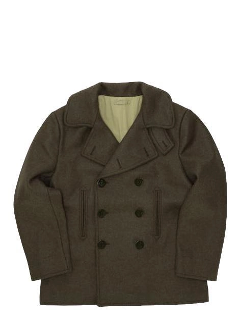 FORTELA Peacot Double Breasted Wool Blend Coat - Green