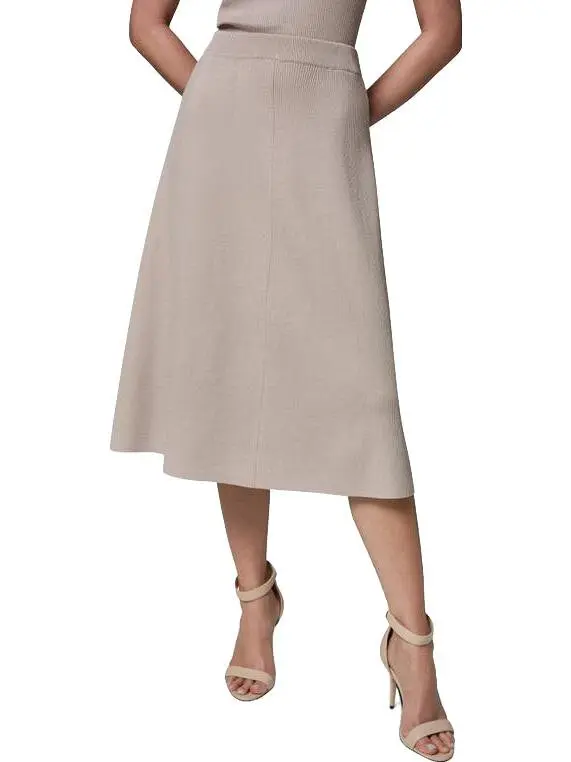 Donna Karan New York Midi Sweater Skirt - Sisal