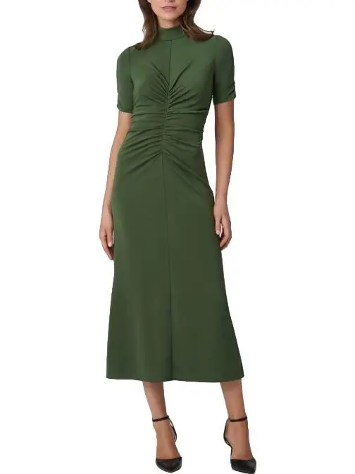 Shoshanna Stretch Jersey Shelly Dress - Olive