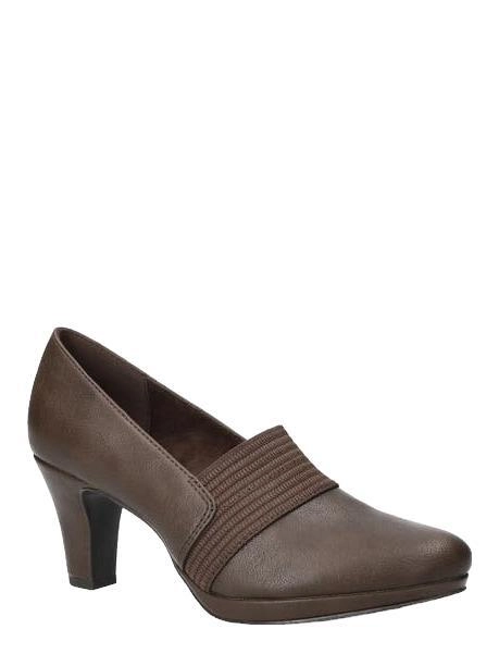 EASY WORKS BY EASY STREET Donya Faux Leather Pump - Brown