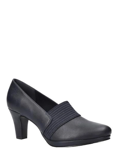 EASY WORKS BY EASY STREET Donya Faux Leather Pump - Navy