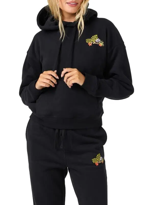 O'Neill Tropic Floral Relaxed Graphic Hoodie - Black