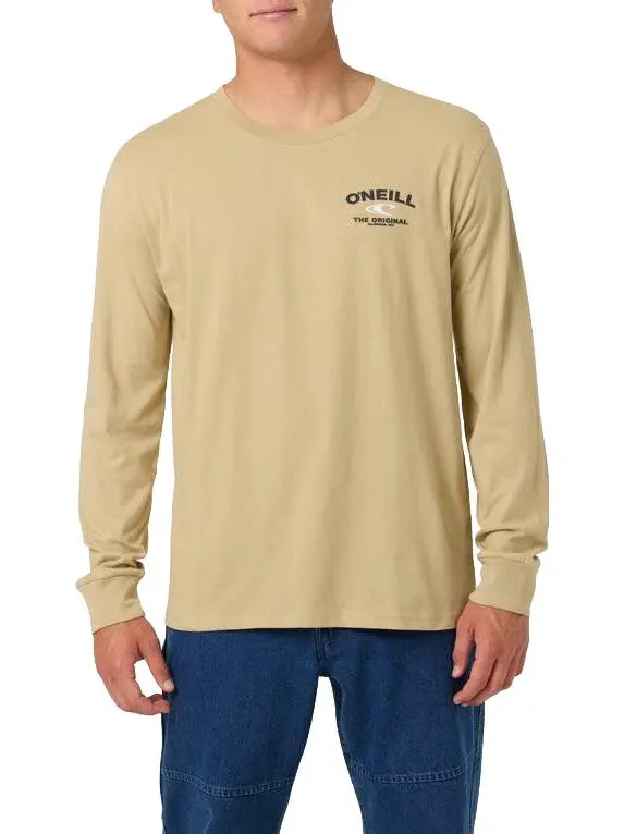 O'Neill Scholar Long Sleeve Cotton Graphic T-shirt - Twill