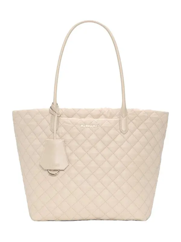 Mz Wallace Medium Daily Quilted Nylon Tote - Sand