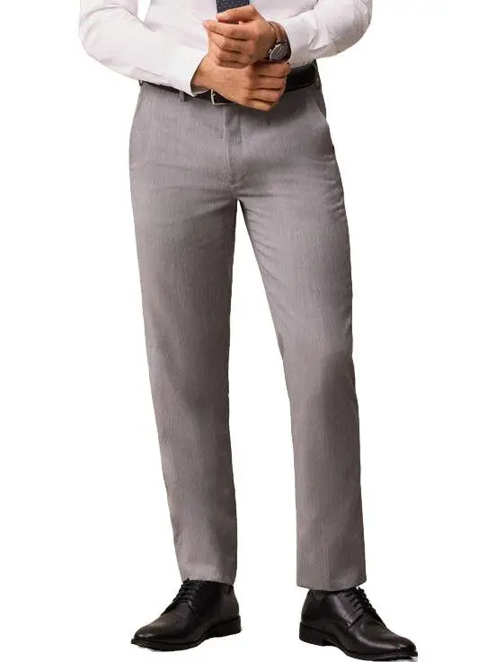 THE BLACK TUX Classic Suit Pants - Light Grey