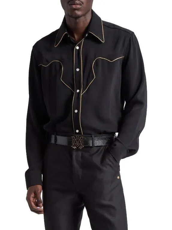 Amiri Western Shirt - Black