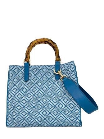SARAH STEWART The Bernard Denim Tote - Blue