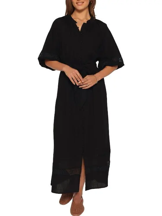 PETAL & PUP Decosta Maxi Dress - Black