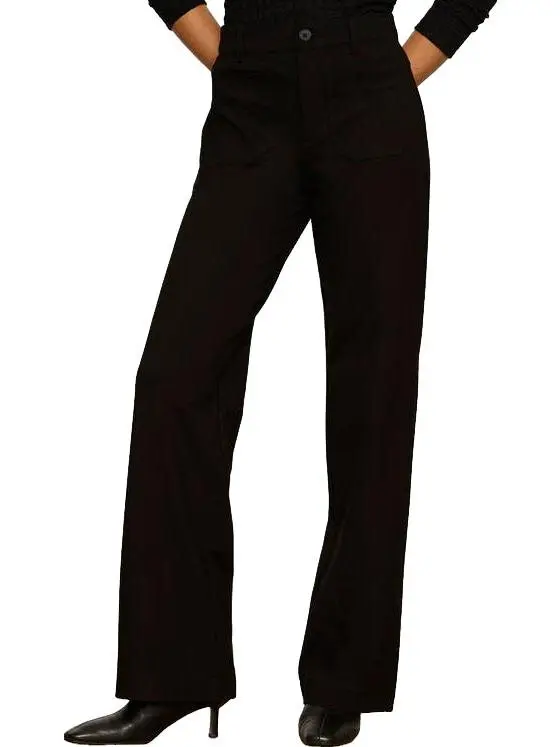 Sanctuary Marine Ponte Straight Leg Pants - Black