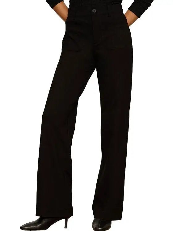 Sanctuary Marine Ponte Straight Leg Pants - Black