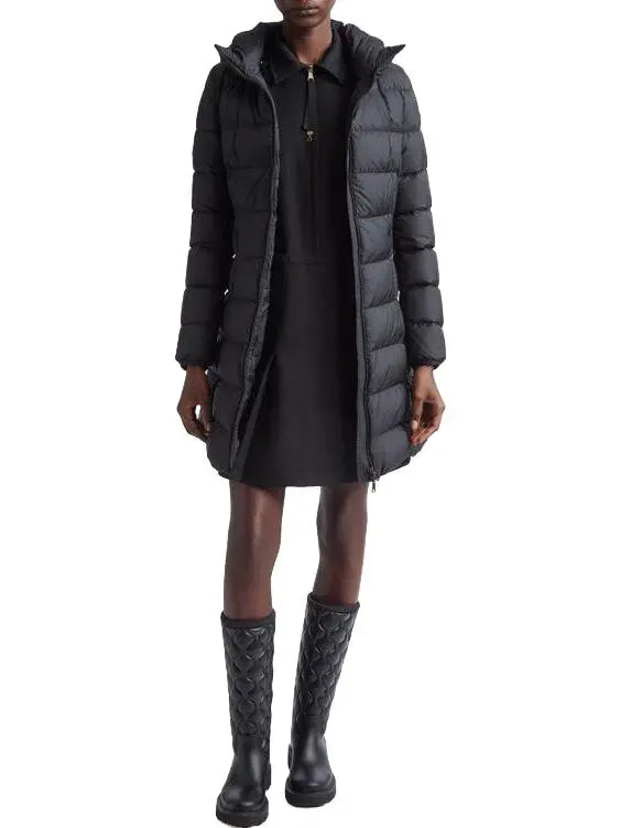 Moncler Gie Long Down Coat - Black