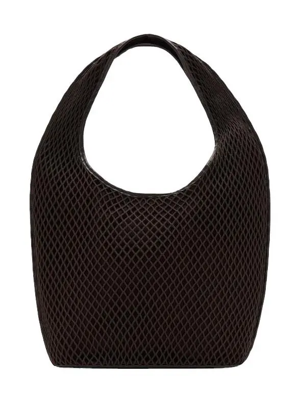 Mango Mesh Bucket Bag - Chocolate