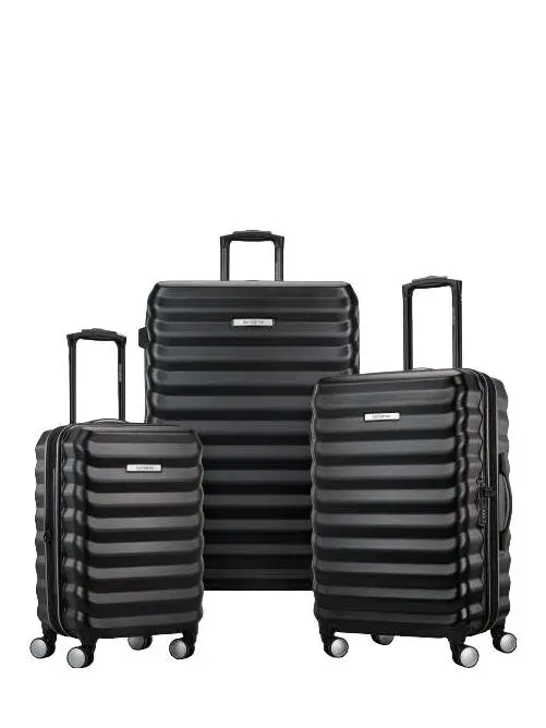 SAMSONITE Element Hardside Expandable 3 Piece Luggage Set - Alpine Black