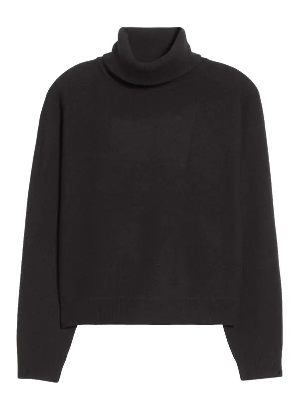 Vince Wool & Cashmere Turtleneck Sweater - Black