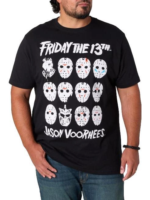 TRUE NATION BY DXL Big & Tall Friday The 13th Graphic Tee - Black
