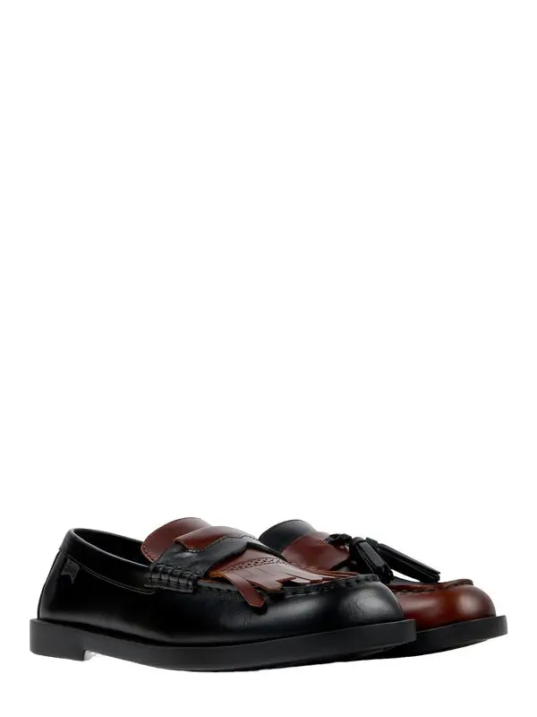 Camper Don Twins Leather Loafer - Medium Brown