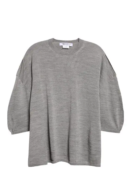 Comme Des Garçons 12 Gauge Acrylic And Wool Sweater - Grey