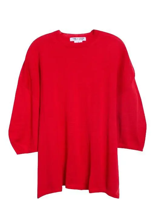 Comme Des Garçons 12 Gauge Acrylic And Wool Sweater - Red