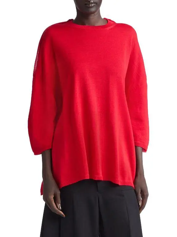 Comme Des Garçons 12 Gauge Acrylic And Wool Sweater - Red