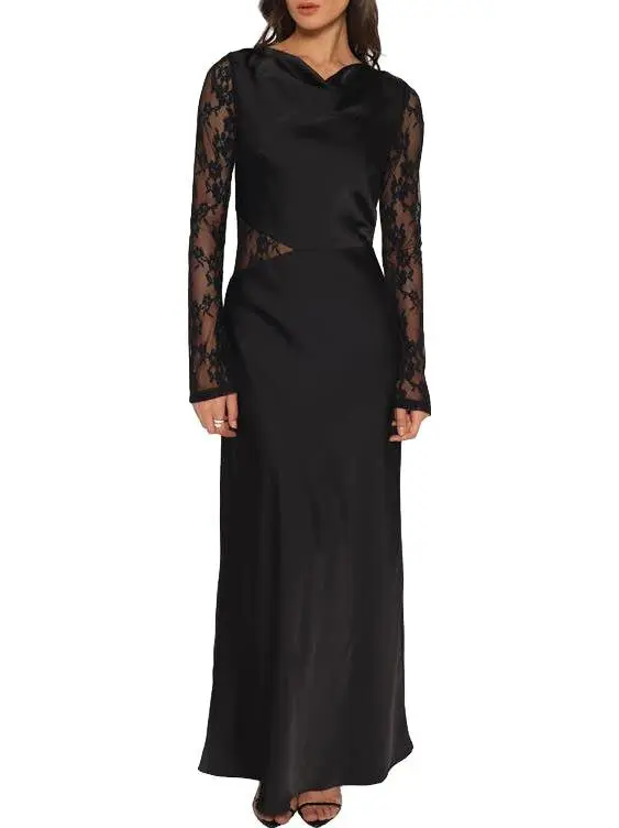 PETAL & PUP Corrie Maxi Dress - Black